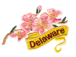 Delaware-Peach Blossom Embroidery Design | EmbroideryDesigns.com