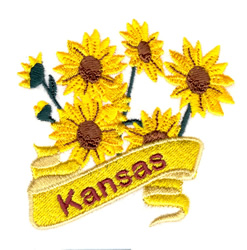 Kansas-Sunflower Embroidery Design | EmbroideryDesigns.com