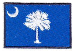 South Carolina State Flag Embroidery Design | EmbroideryDesigns.com