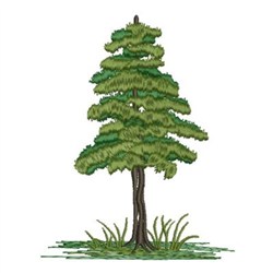Evergreen Tree Embroidery Design | EmbroideryDesigns.com
