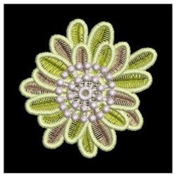 3D FSL Flower Embroidery Design | EmbroideryDesigns.com