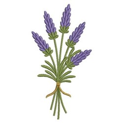 Lavender Bouquet Embroidery Design | EmbroideryDesigns.com