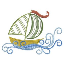 Sailing Boats Embroidery Design | EmbroideryDesigns.com