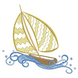 Sailing Boats Embroidery Design | EmbroideryDesigns.com