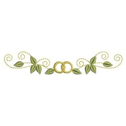 Wedding Rings Embroidery Design | EmbroideryDesigns.com