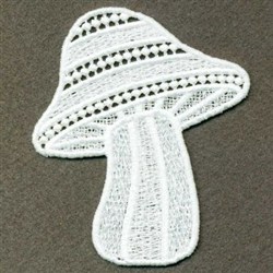 FSL Mushroom Lace Embroidery Design | EmbroideryDesigns.com