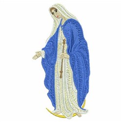 Virgin Mary Embroidery Design | EmbroideryDesigns.com
