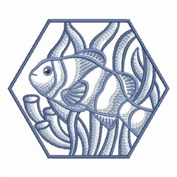 Simply Tropical Fish Embroidery Design | EmbroideryDesigns.com