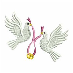 Wedding Doves Embroidery Design | EmbroideryDesigns.com