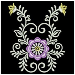 Floral Decoration Heirloom Embroidery Design | EmbroideryDesigns.com
