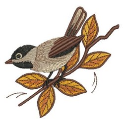Chickadee Embroidery Design | EmbroideryDesigns.com