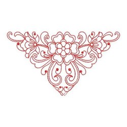Redwork Triangle Embroidery Design | EmbroideryDesigns.com