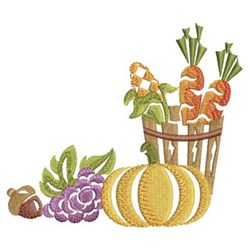 Fall Harvest Embroidery Design | EmbroideryDesigns.com