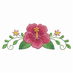 Hibiscus Embroidery Design | EmbroideryDesigns.com