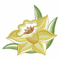 Daffodil Embroidery Design | EmbroideryDesigns.com