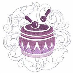 Drums Embroidery Design | EmbroideryDesigns.com