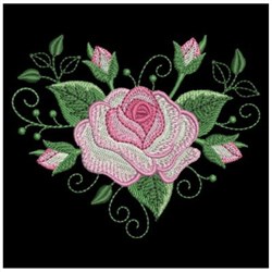 Elegant Roses Embroidery Design | EmbroideryDesigns.com