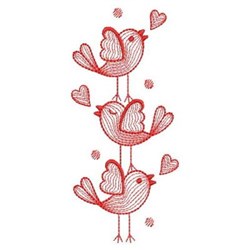Redwork Birds Embroidery Design | EmbroideryDesigns.com