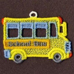 FSL School Bus Embroidery Design | EmbroideryDesigns.com