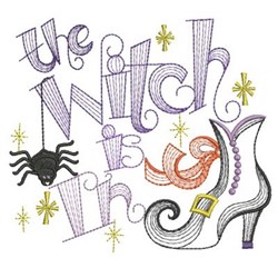 The Witch Embroidery Design | EmbroideryDesigns.com