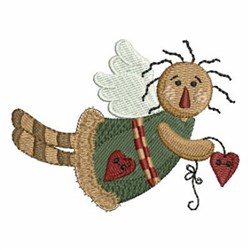 Country Angel Embroidery Design | EmbroideryDesigns.com