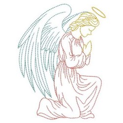 Prayer Angel Embroidery Design | EmbroideryDesigns.com