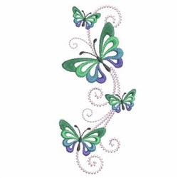 Butterfly Swirls Embroidery Design | EmbroideryDesigns.com
