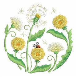 Dandelions Embroidery Design | EmbroideryDesigns.com