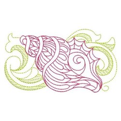 Seashell Embroidery Design | EmbroideryDesigns.com