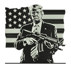 Donald Trump Embroidery Design | EmbroideryDesigns.com