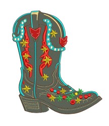 Holiday Boot Embroidery Design | EmbroideryDesigns.com