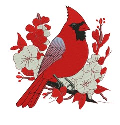 Cardinal Embroidery Design | EmbroideryDesigns.com