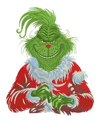 The Grinch Embroidery Design | EmbroideryDesigns.com