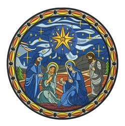 Nativity Embroidery Design | EmbroideryDesigns.com