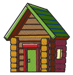 Log Cabin Embroidery Design | EmbroideryDesigns.com