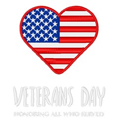 Veterans Day Embroidery Design | EmbroideryDesigns.com