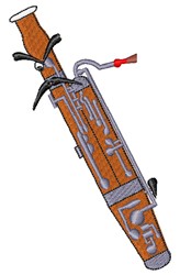 Bassoon Embroidery Design | EmbroideryDesigns.com