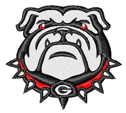 Bulldog Embroidery Design | EmbroideryDesigns.com
