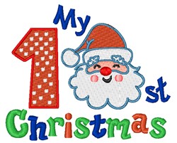 1st Christmas Embroidery Design | EmbroideryDesigns.com