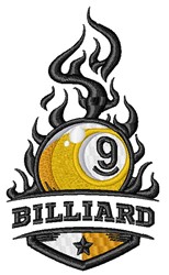 9 Billiard Embroidery Design | EmbroideryDesigns.com