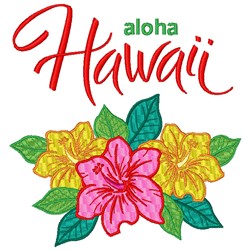 Aloha Hawaii Embroidery Design | EmbroideryDesigns.com