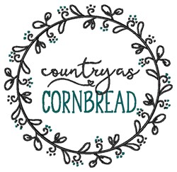 Country Cornbread Embroidery Design | EmbroideryDesigns.com