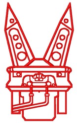 Jaws Of Life Outline Embroidery Design | EmbroideryDesigns.com