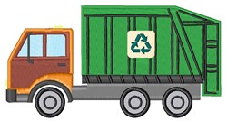 Garbage Truck Embroidery Design | EmbroideryDesigns.com