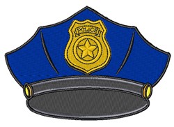 Police Hat Embroidery Design | EmbroideryDesigns.com