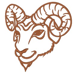 Ram Outline Embroidery Design | EmbroideryDesigns.com