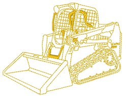 Bulldozer Embroidery Design | EmbroideryDesigns.com
