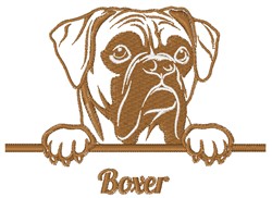 Boxer Embroidery Design | EmbroideryDesigns.com
