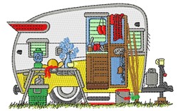 Camper Embroidery Design | EmbroideryDesigns.com