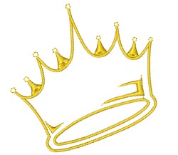 Royal Crown Outline Embroidery Design | EmbroideryDesigns.com